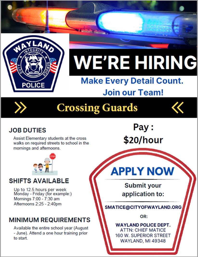 Welcome to the City of Wayland Michigan | Official Website